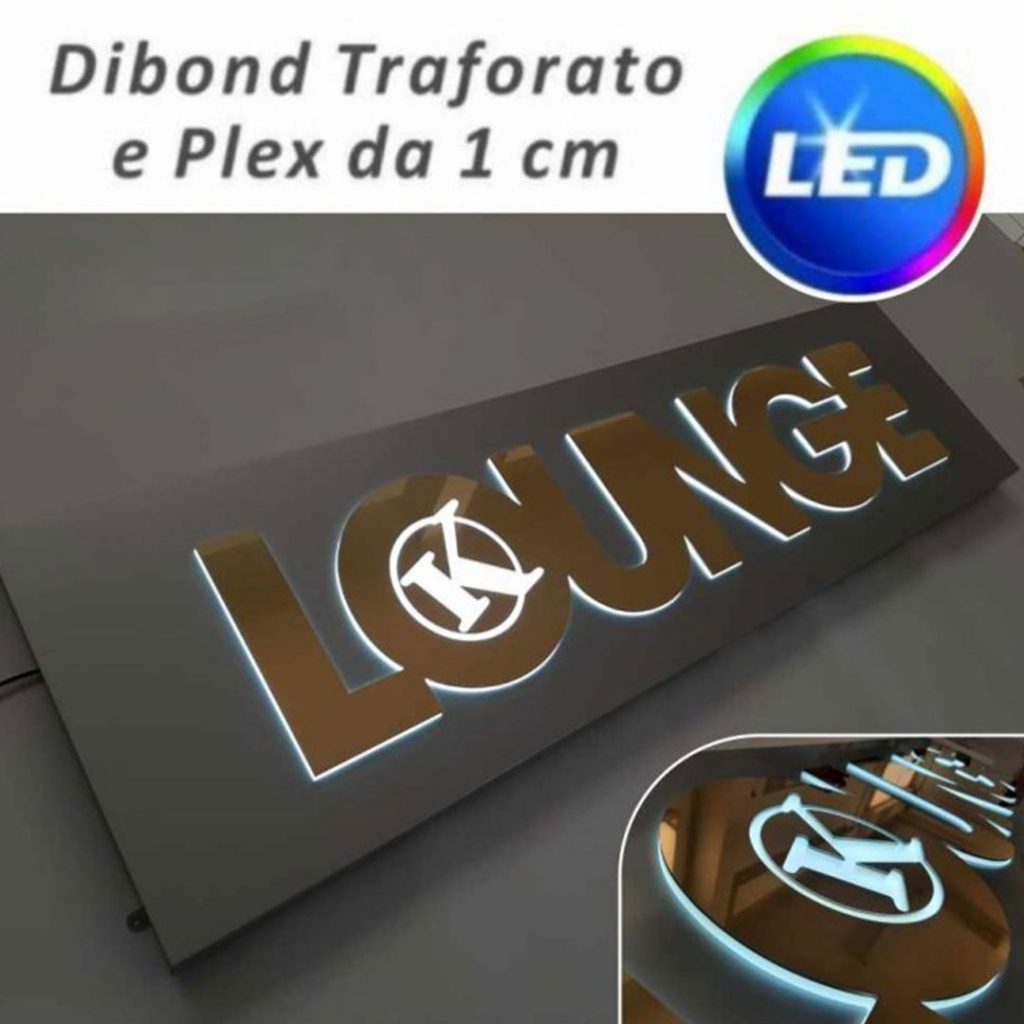 Insegna Luminosa da esterno in Dibond e Plex 1 cm – SignFactory